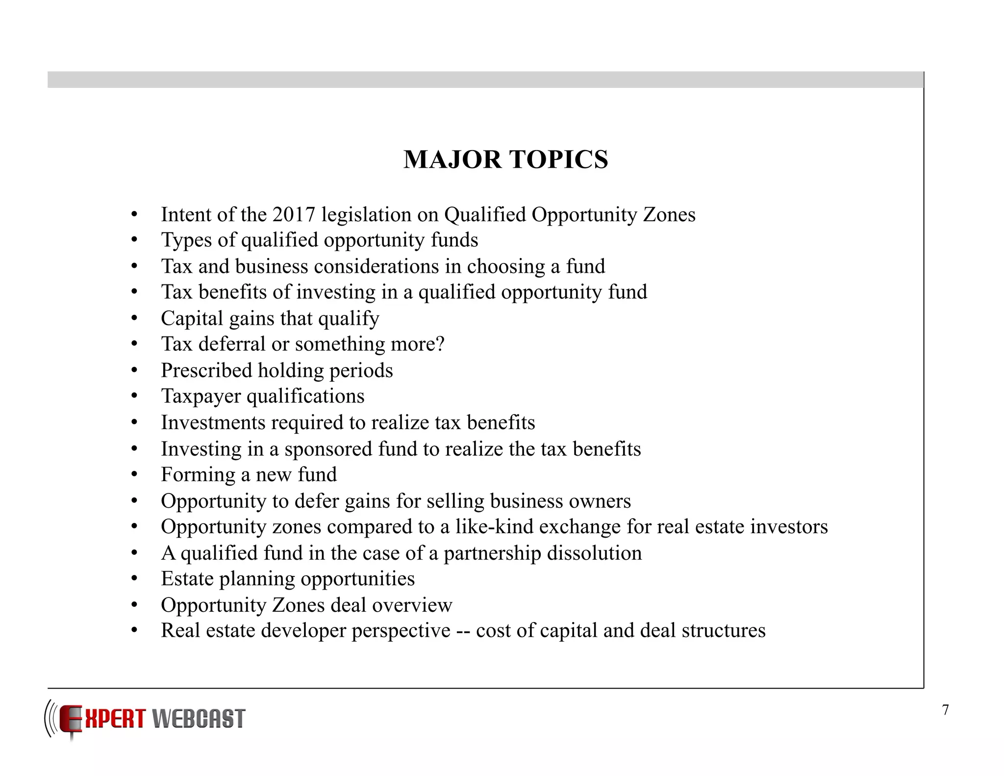 Qualified Opportunity Zones featuring Orla O'Connor, Lou Vlahis, Sky ...