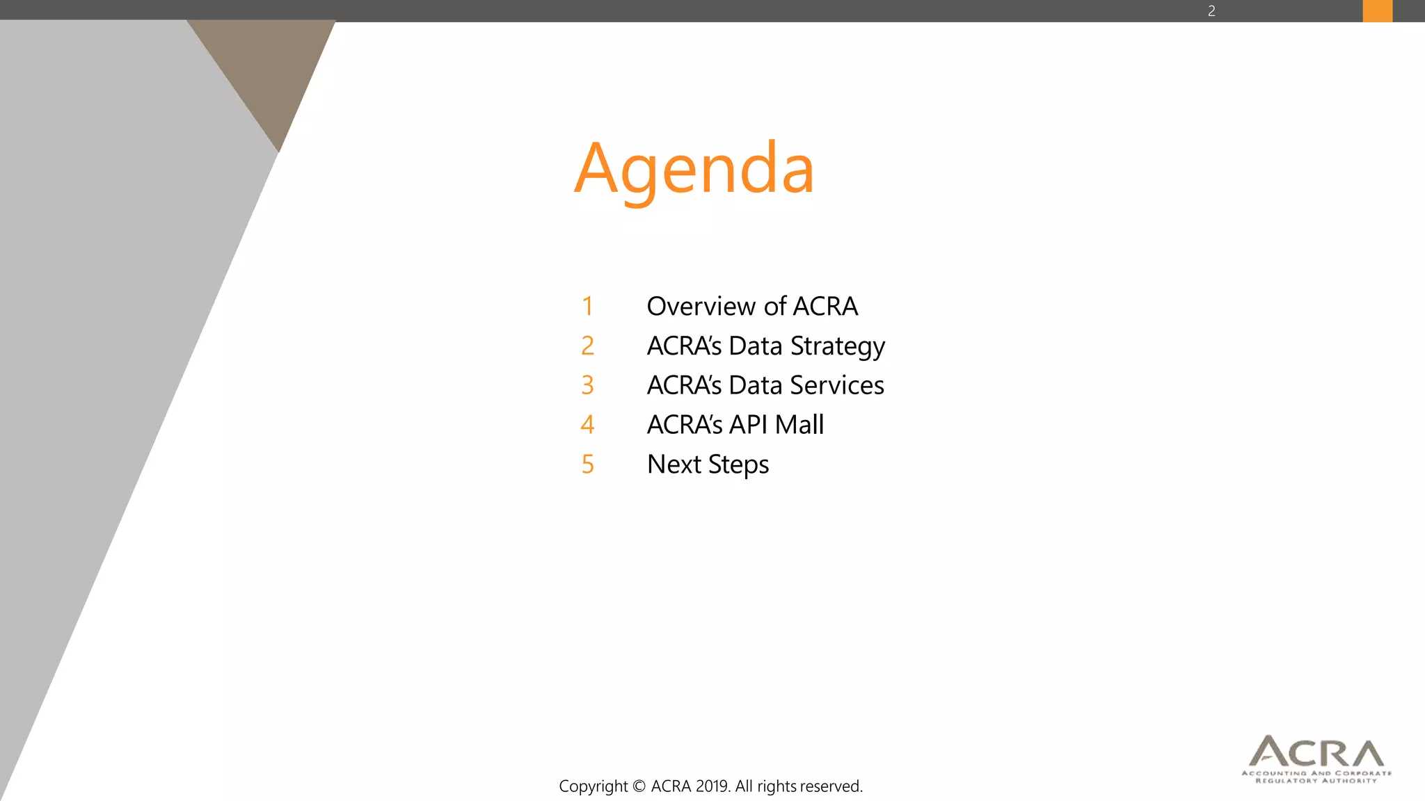Singapore. ACRA's Data Services Journey. | PPT