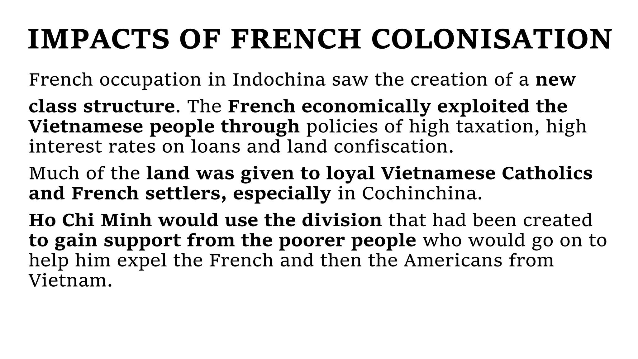 VIETNAM WAR - 04. THE FRENCH COLONISATION OF INDOCHINA | PPTX