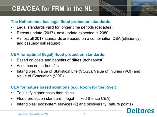 Dutch practice in the context of CBAs and CEAs for FRM | PPT