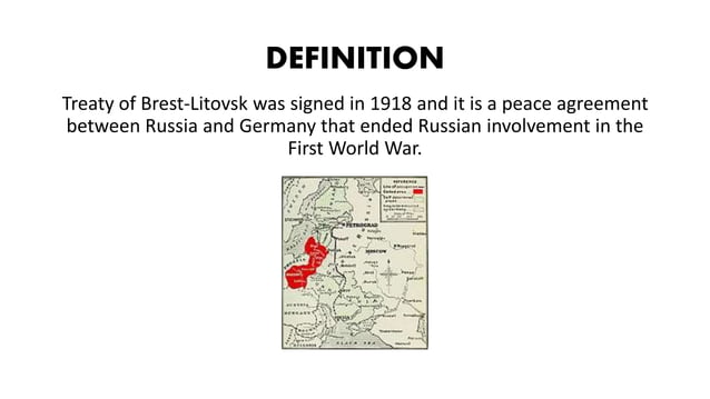 REVISION IGCSE CAMBRIDGE HISTORY: TREATY OF BREST-LITOVSK | PPTX ...