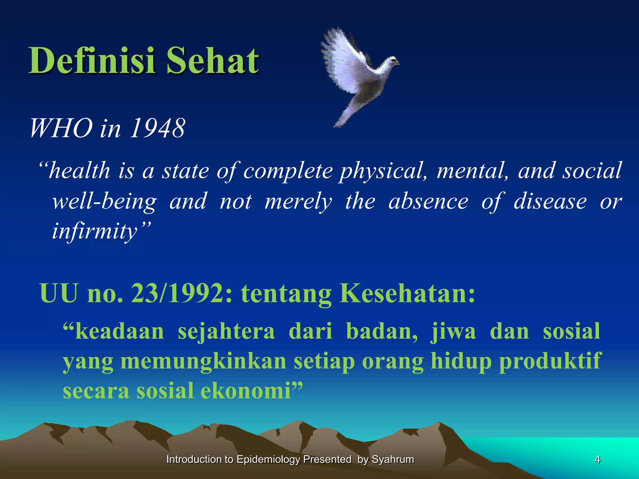 04. sehat sakit dan masalah kesehatan | PPT