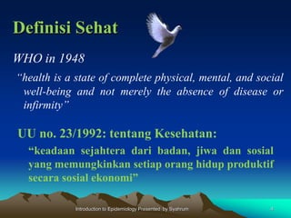 04. sehat sakit dan masalah kesehatan | PPT
