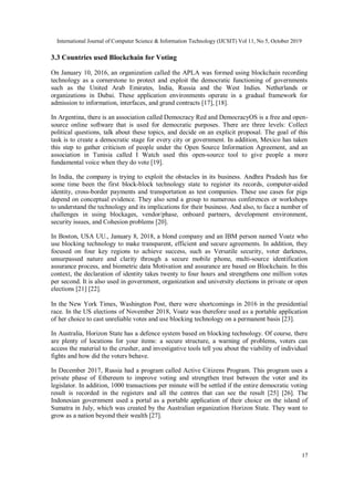 ELECTION SYSTEM BASED ON BLOCKCHAIN TECHNOLOGY | PDF