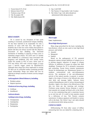 Chronic telogen effluvium: An outcome after ventricular septal defect ...
