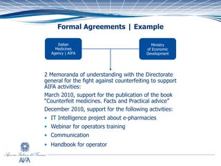 Session 4: Domenico Di Giorgio AIFA Italy / SPOC model cooperation ...