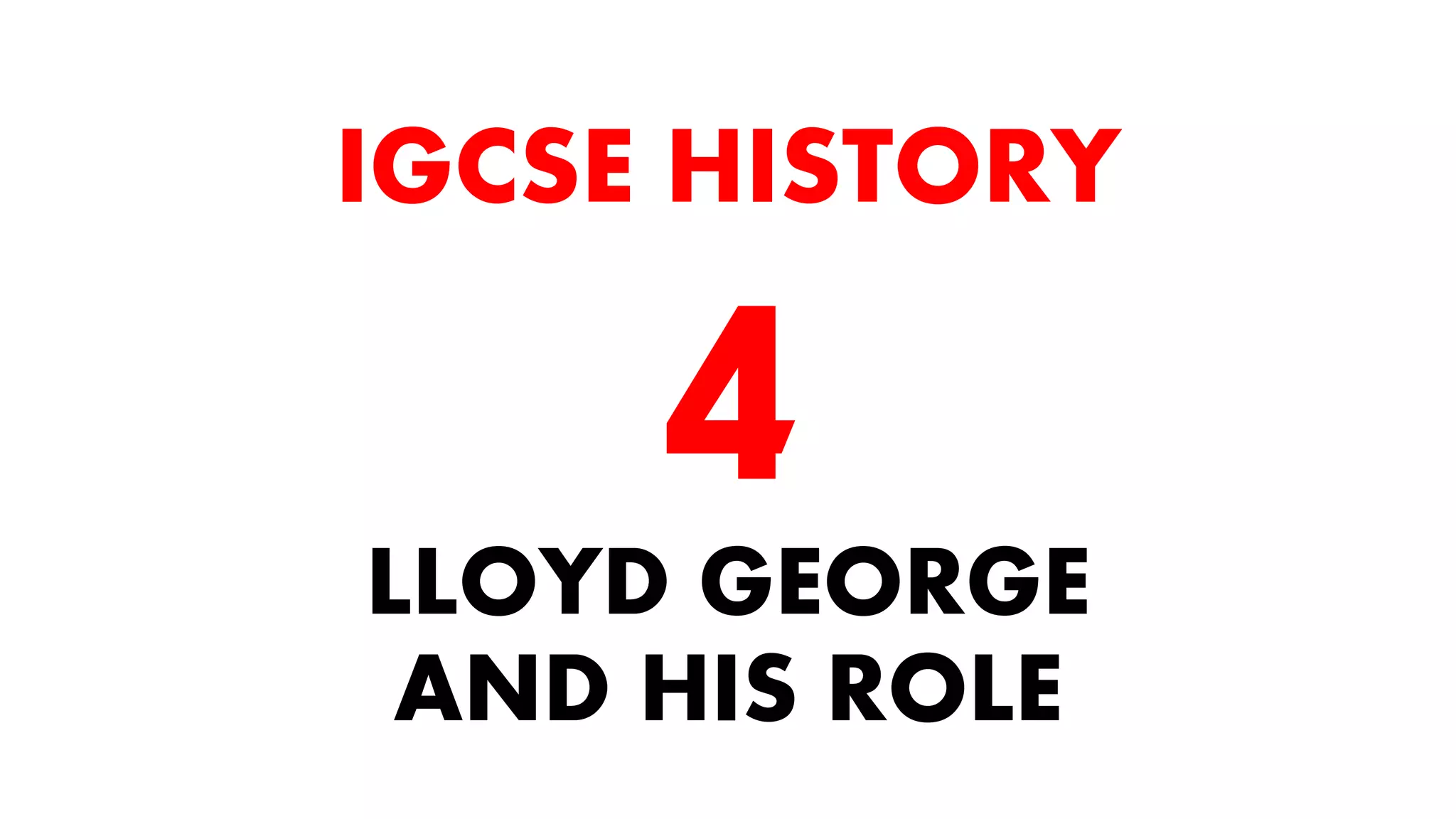 HISTORY IGCSE CONTENT - 20TH CENTURY OPTION - FAIRNESS OF THE TREATIES ...