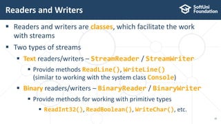 15. Streams Files and Directories | PPTX