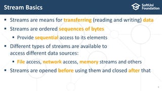 15. Streams Files and Directories | PPTX