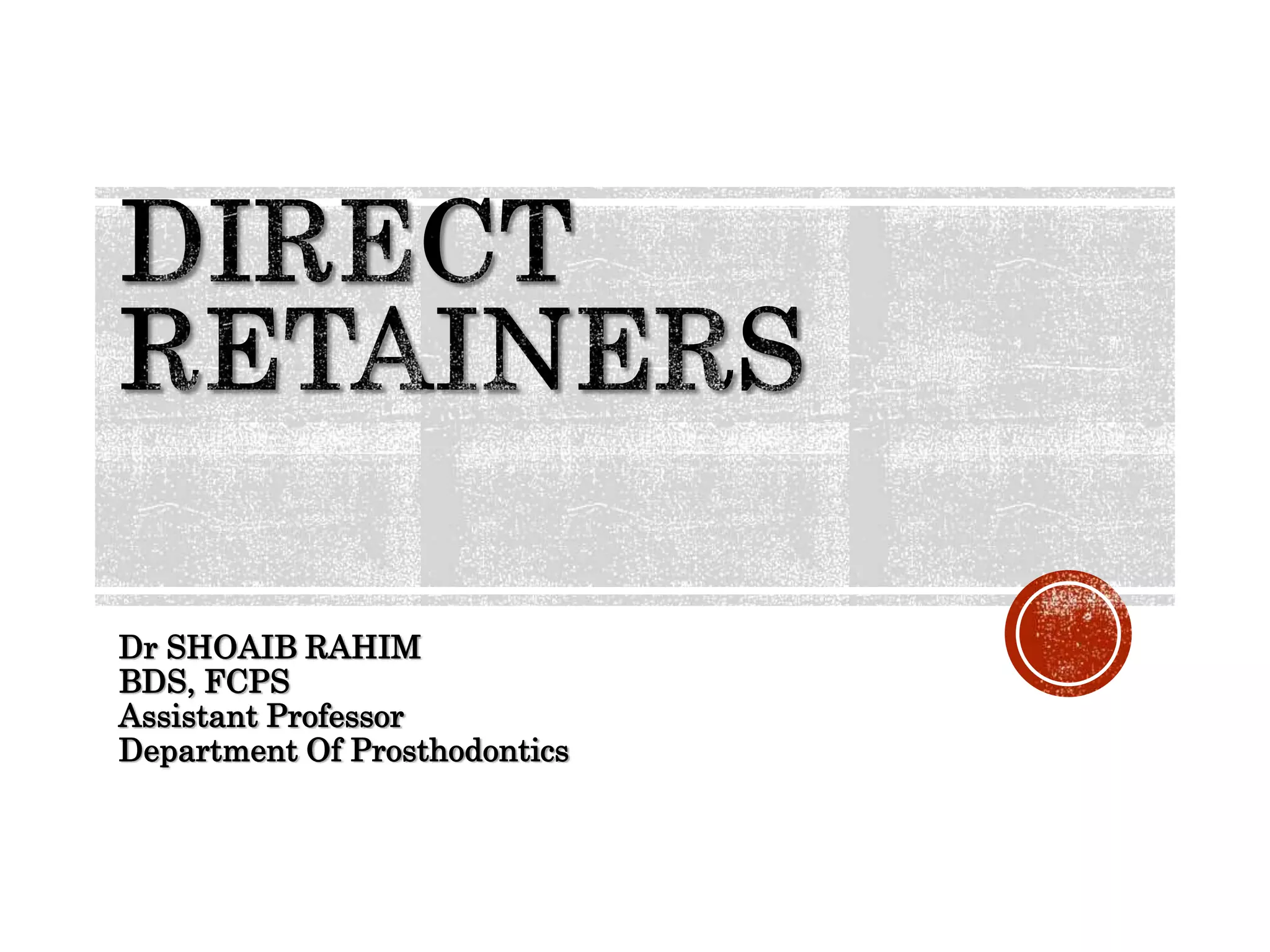 04. direct retainers | PPTX