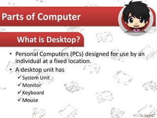 Parts of computer (Hardware) | PPTX