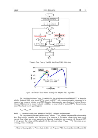 A Study of Shading Effect on Photovoltaic Modules with Proposed P&O ...