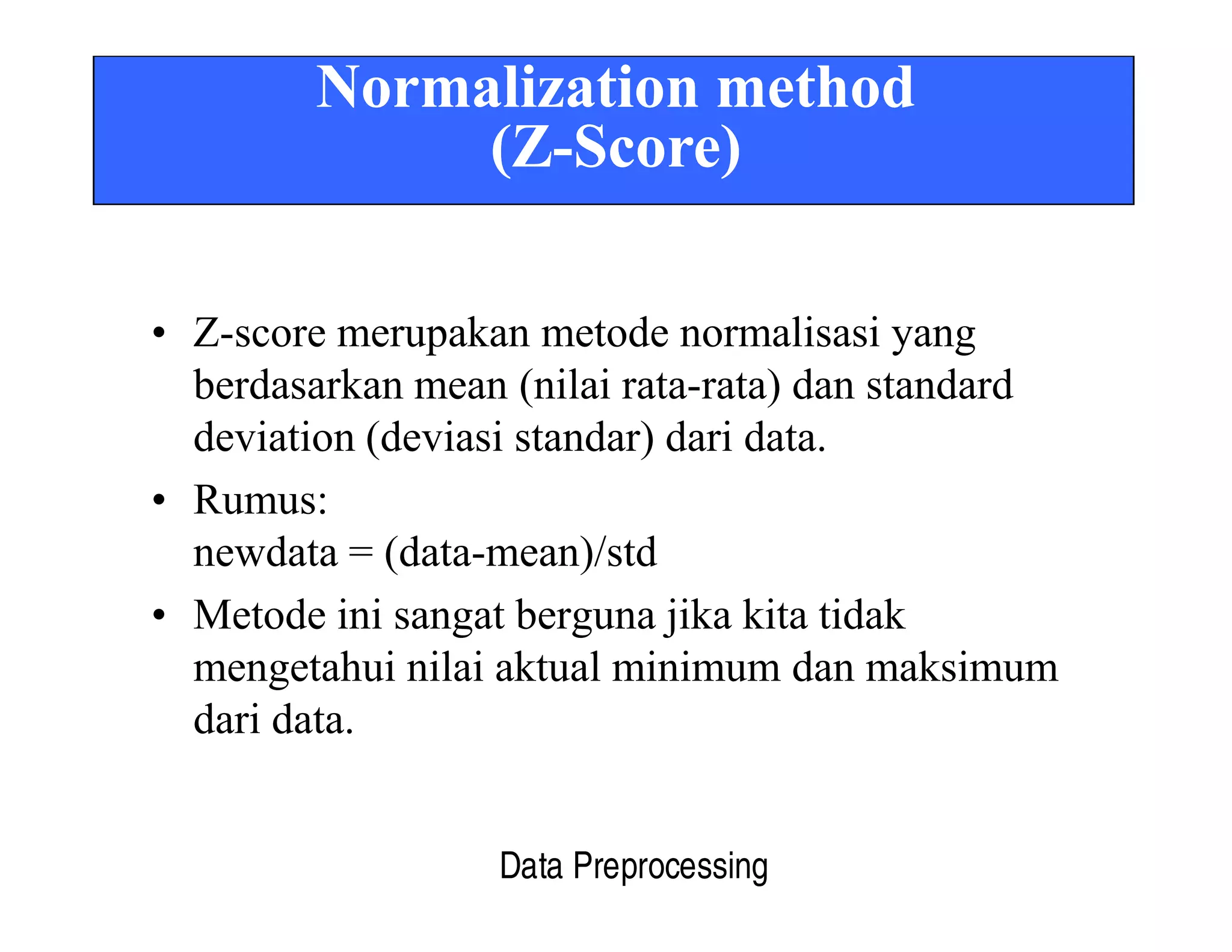 APPLIED DATABASE III - Modul Data Preprocessing | PDF
