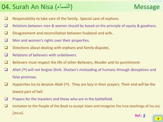 Al Quran (Chapter 04): Surah An Nisa [The Women] | PPT