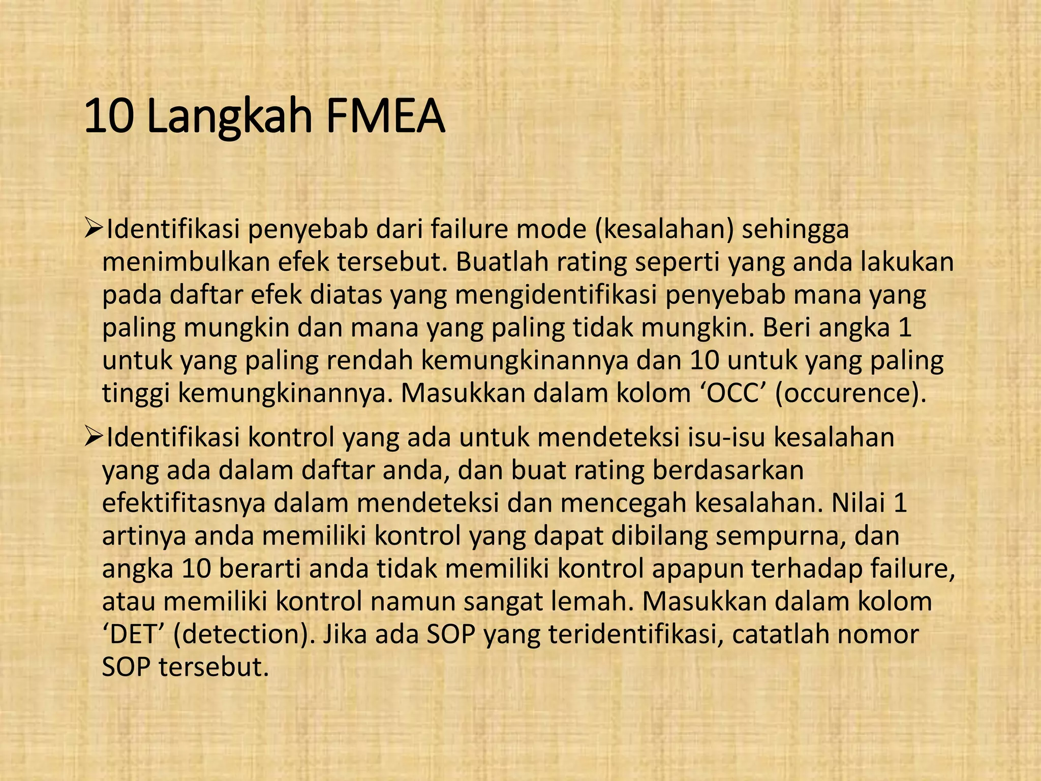FMEA Desain, Mencegah Kegagalan Produksi | PDF