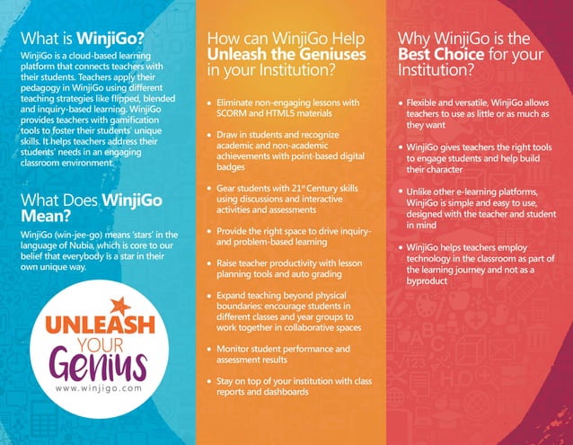 WinjiGo Brochure | PPT
