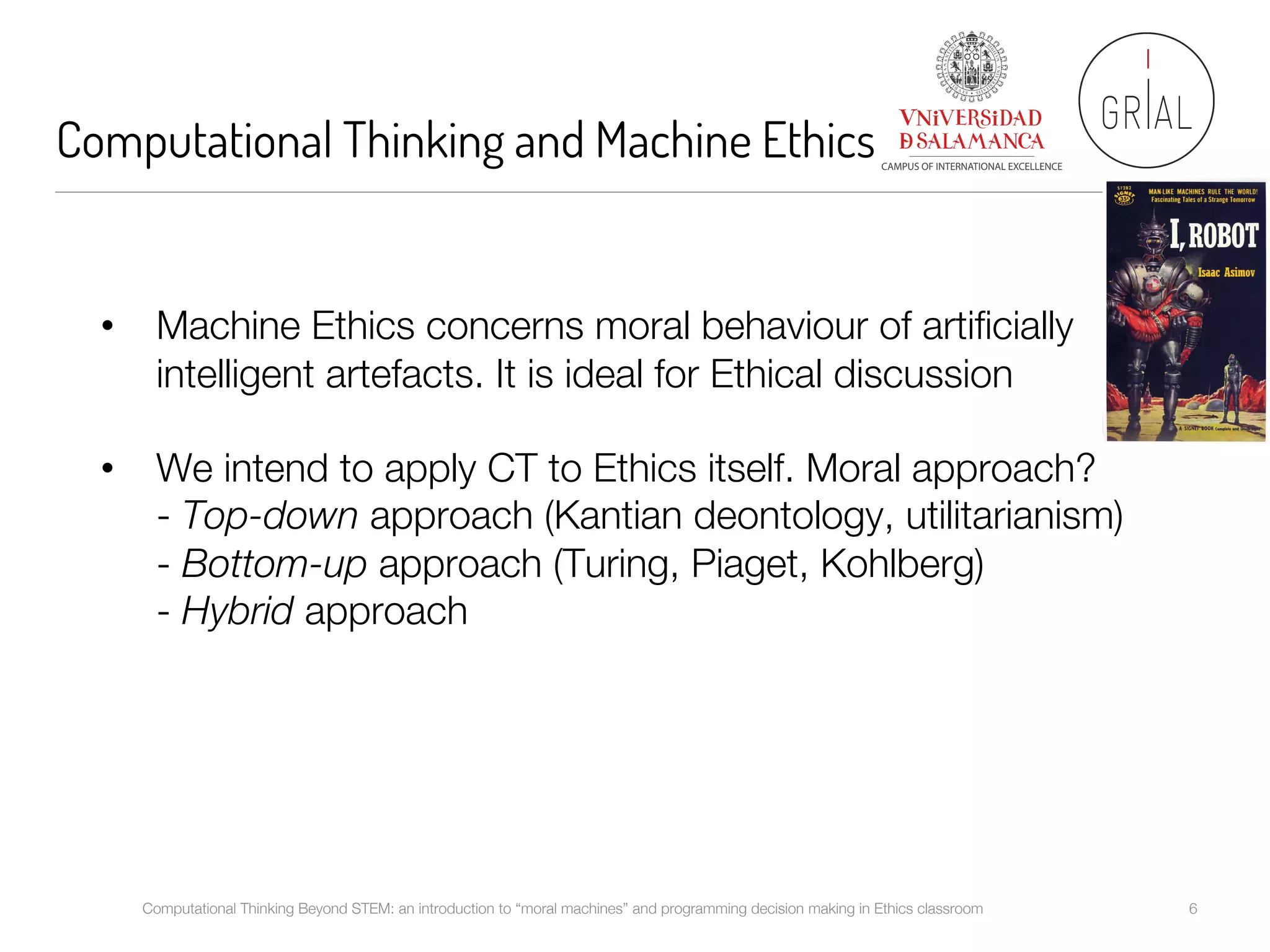 Computational Thinking Beyond Stem An Introduction To Moral Machines