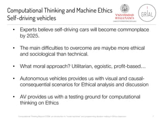 Computational thinking beyond STEM: an introduction to “moral machines” and programming decision ...