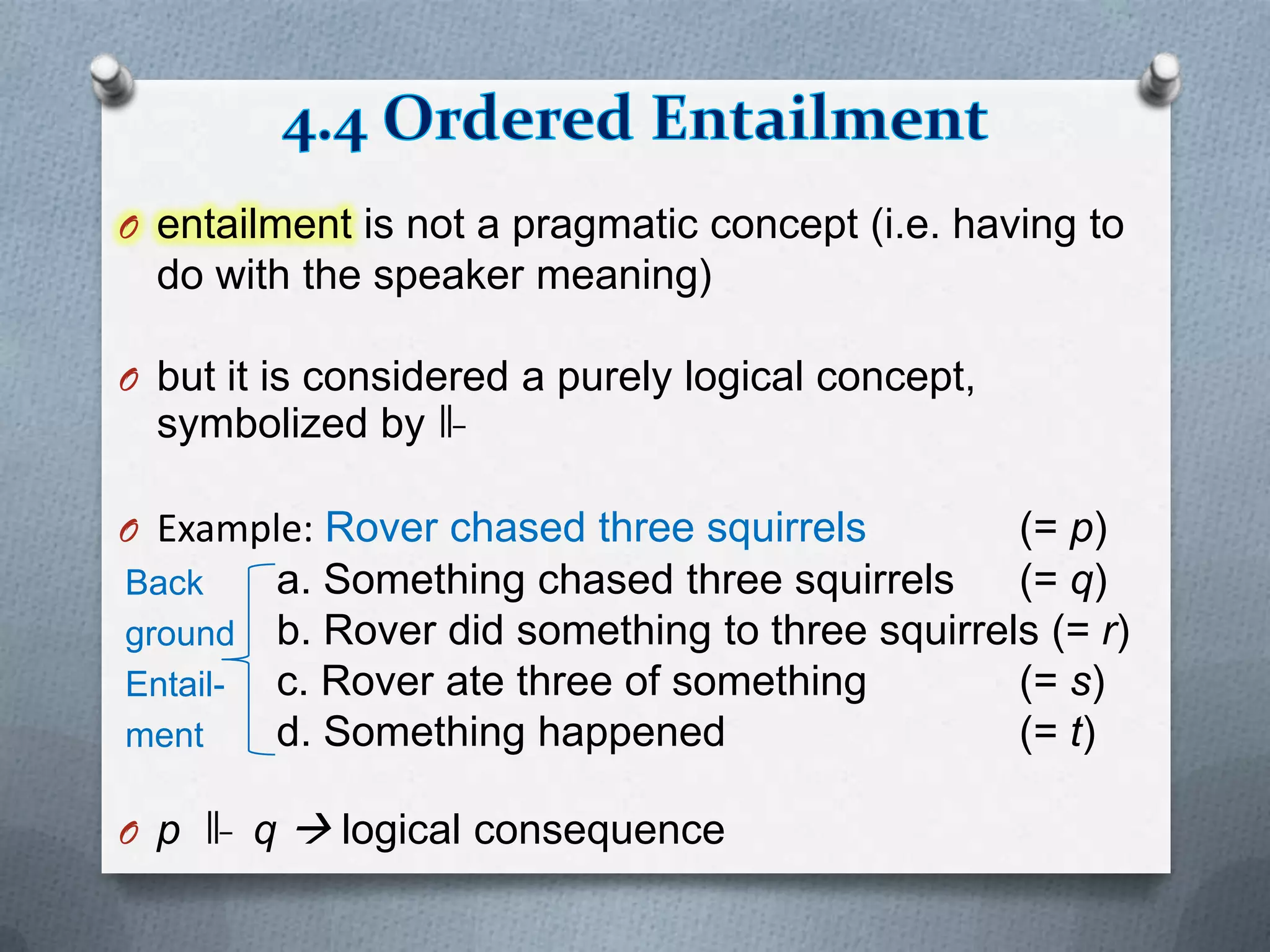 04 presupposition and entailment | PPTX