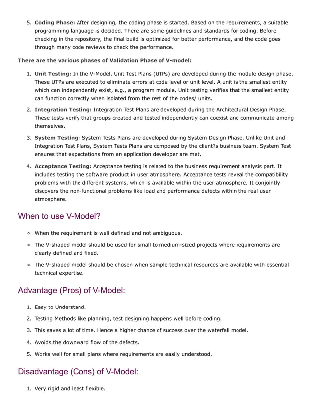 V model (software engineering) | PDF