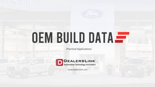 Gain the Upper Hand with OEM Build Data | PDF
