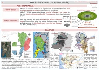 Planning Terminologies - PERI URBAN AREAS and SUBURBS | PDF