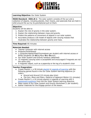 04. Our solar system | PDF | Physics | Science