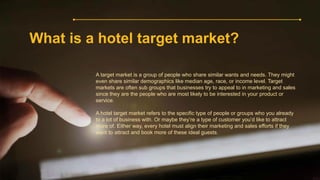 Hotel's Market Segmentation by Dino Leonandri | PDF