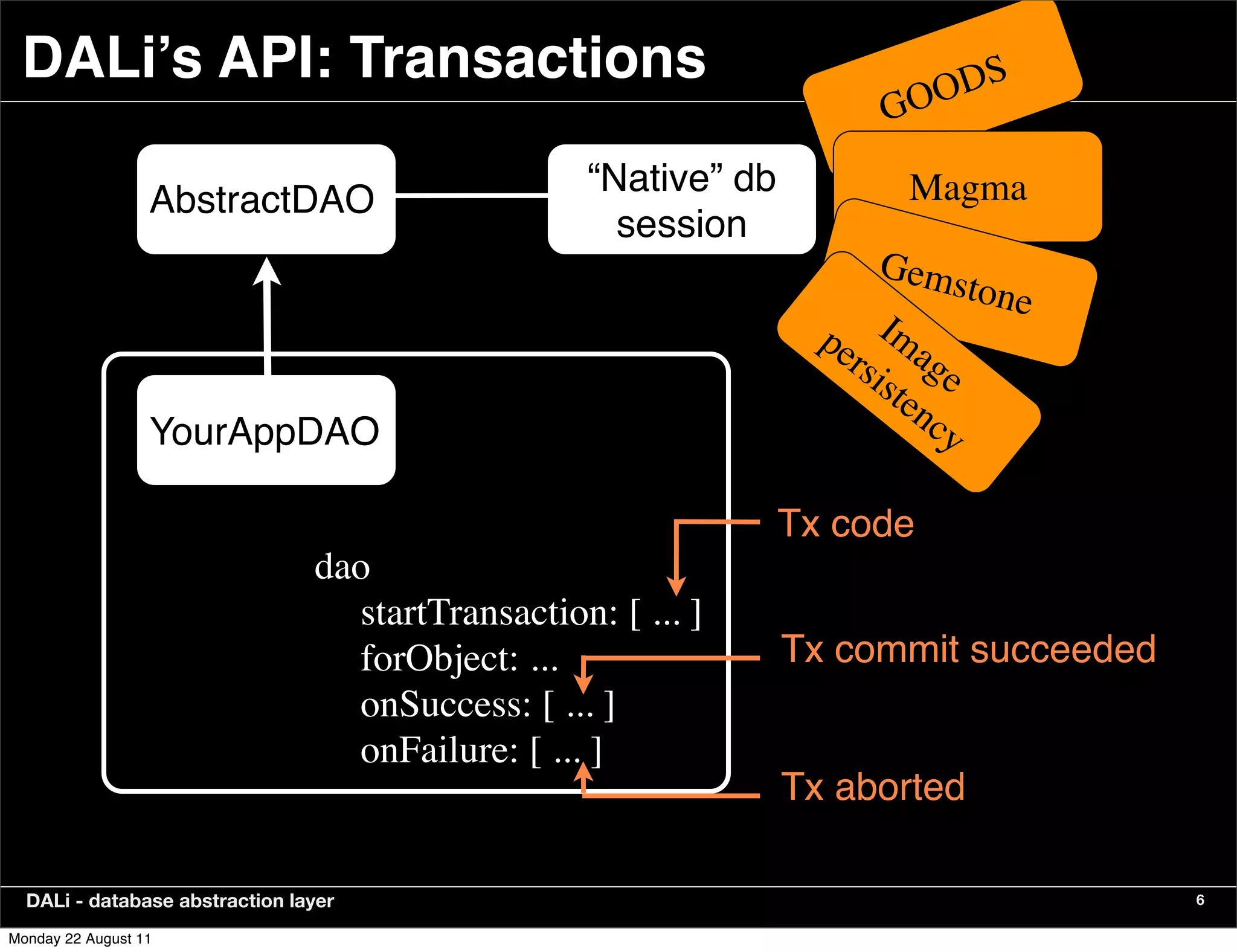 DALi - A database abstraction layer | PPT