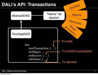 DALi - A database abstraction layer | PPT