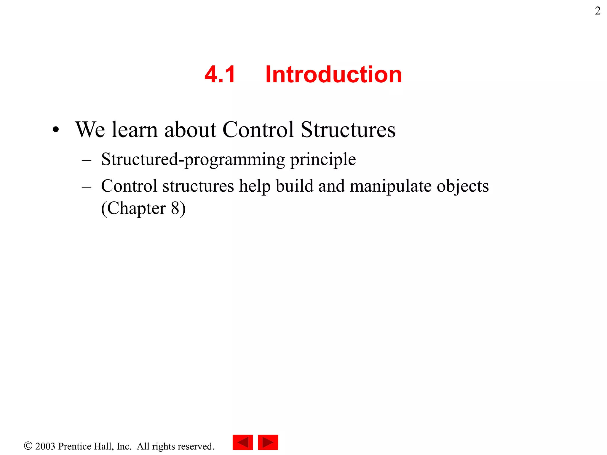 Control structure | PPT