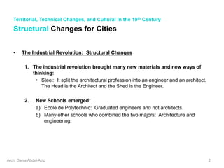 history of contemporary architecture - 04. Structural Changes for ...