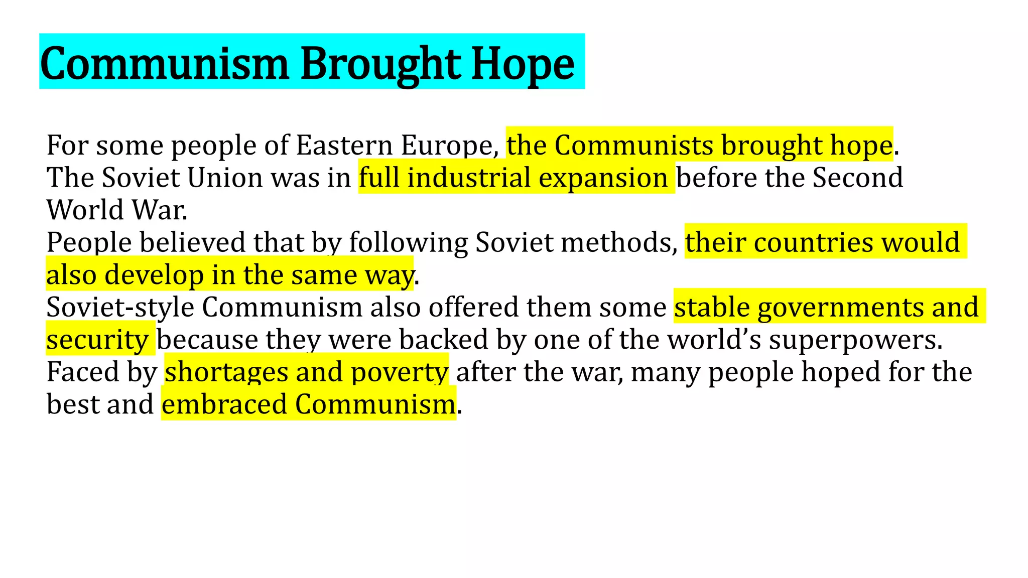 04. SOVIET CONTROL OF EASTERN EUROPE: Ordinary people and the Soviet ...