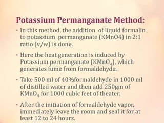 Fumigation in Biosafety | PPTX