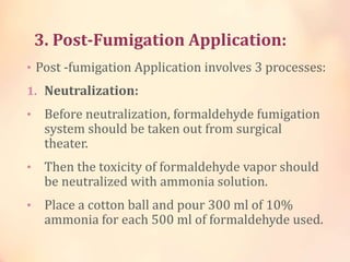 Fumigation in Biosafety | PPTX