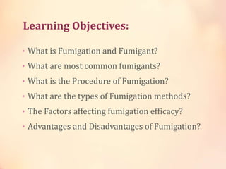 Fumigation in Biosafety | PPTX