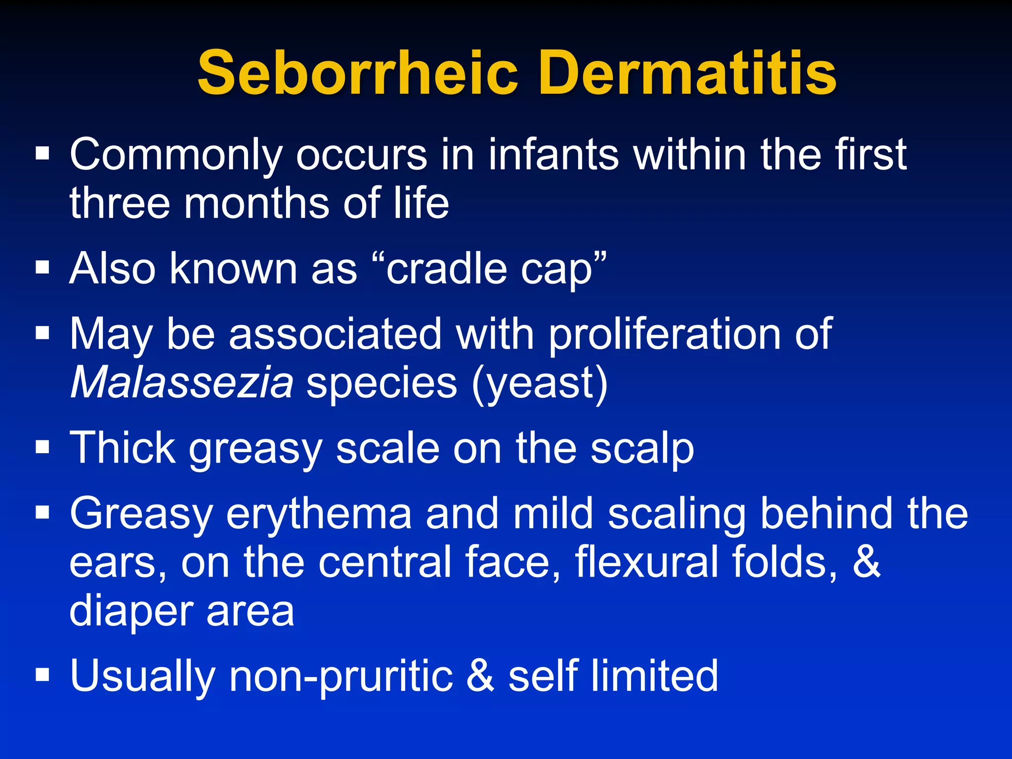 04. Common Pediatric Dermatology Diagnoses (Power Point Presentation ...