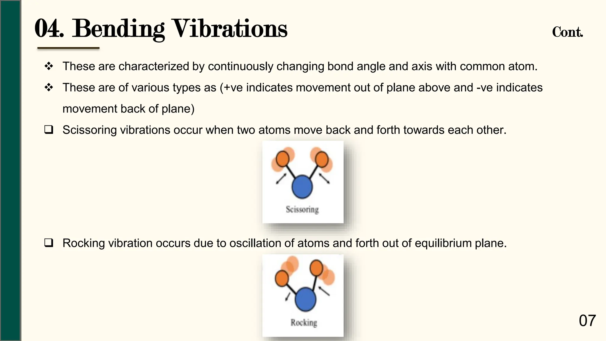 Types of Molecular Vibrations & Factors Influencing Vibrational ...