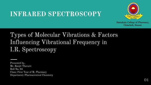 Types of Molecular Vibrations & Factors Influencing Vibrational ...