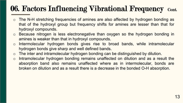 Types of Molecular Vibrations & Factors Influencing Vibrational Frequency in I.R. Spectroscopy ...