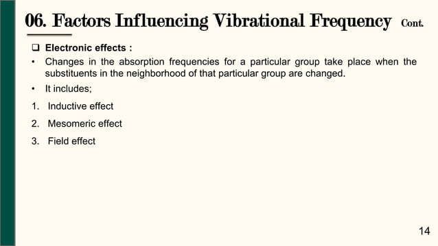 Types of Molecular Vibrations & Factors Influencing Vibrational ...