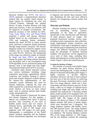 Diagnosis and Classification of Two Common Potato Leaf Diseases (Early ...