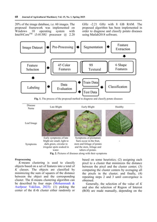 Diagnosis and Classification of Two Common Potato Leaf Diseases (Early Blight and Late Blight ...