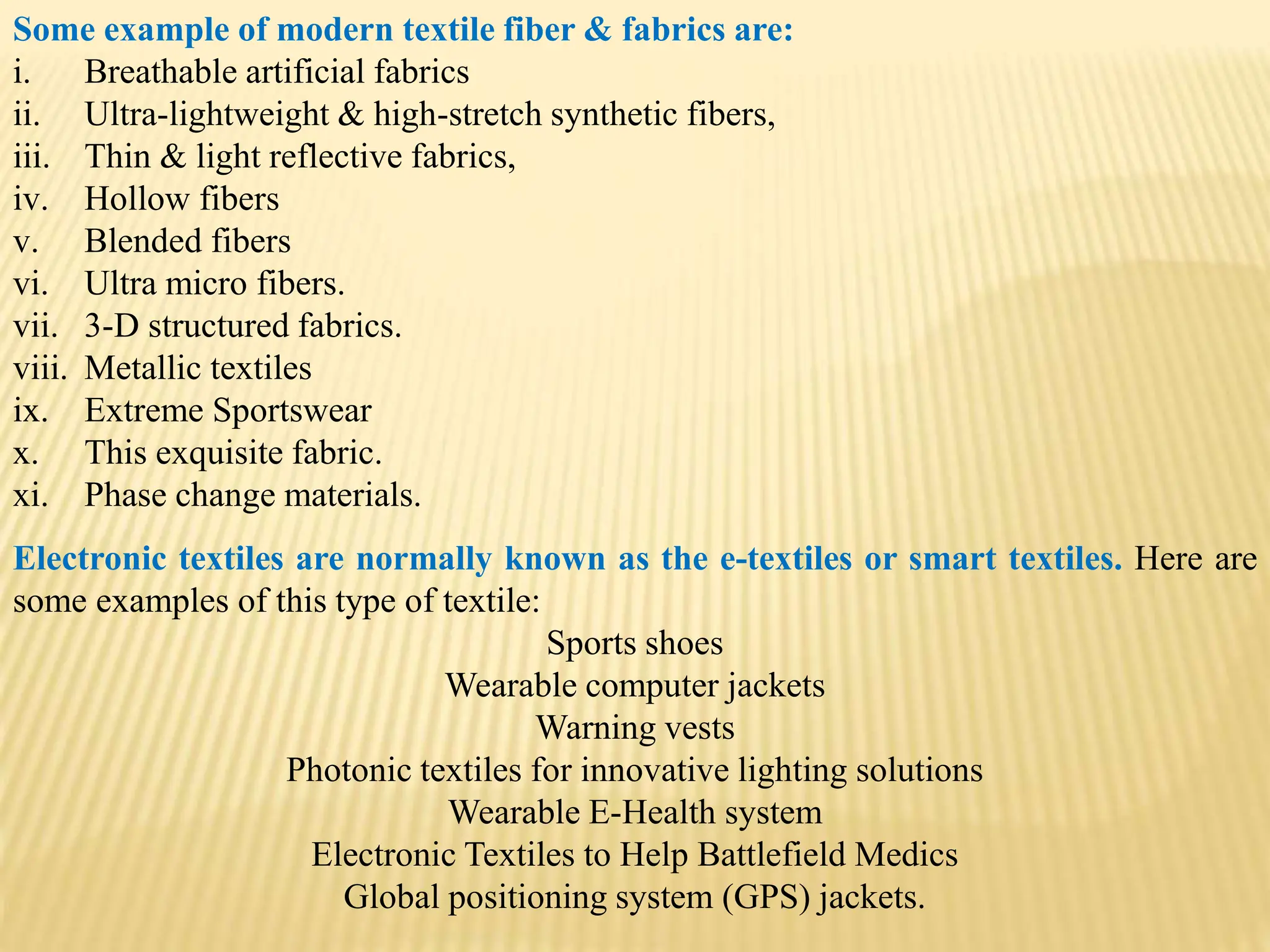 High performance textiles, Technical Textile | PPTX
