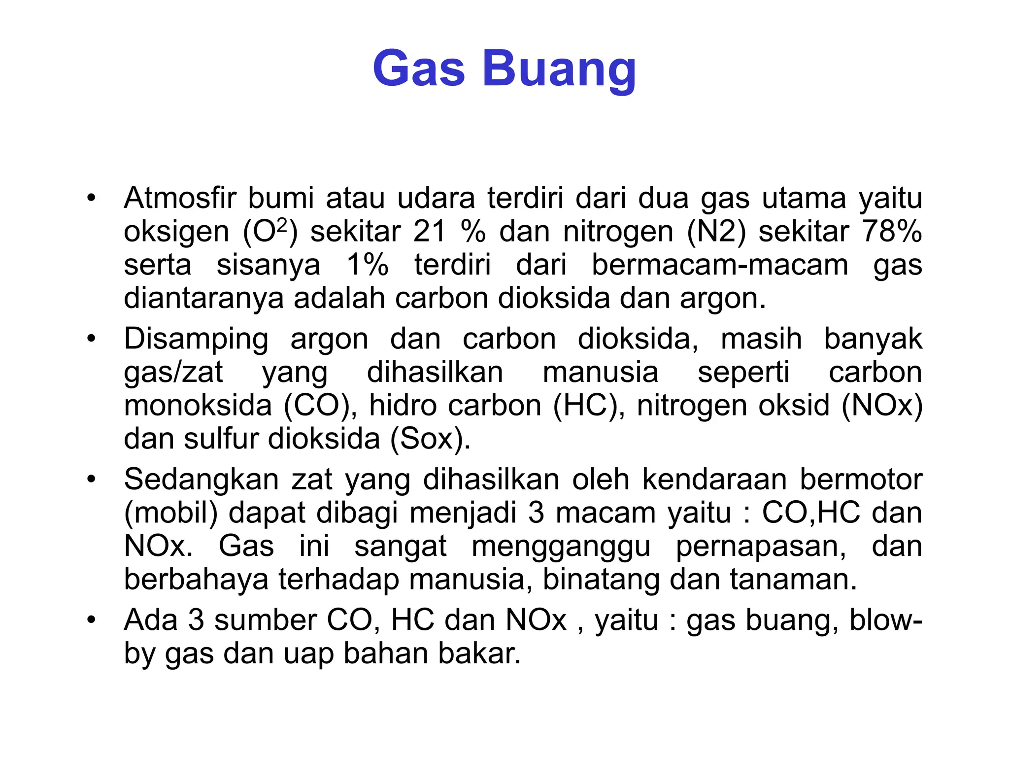 Materi sistem emisi pada kendaraan ringan | PPT