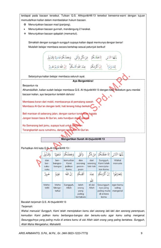 MODUL AJAR PENDIDIKAN AGAMA ISLAM & BUDI PEKERTI (PAIBP) KELAS 4.pdf