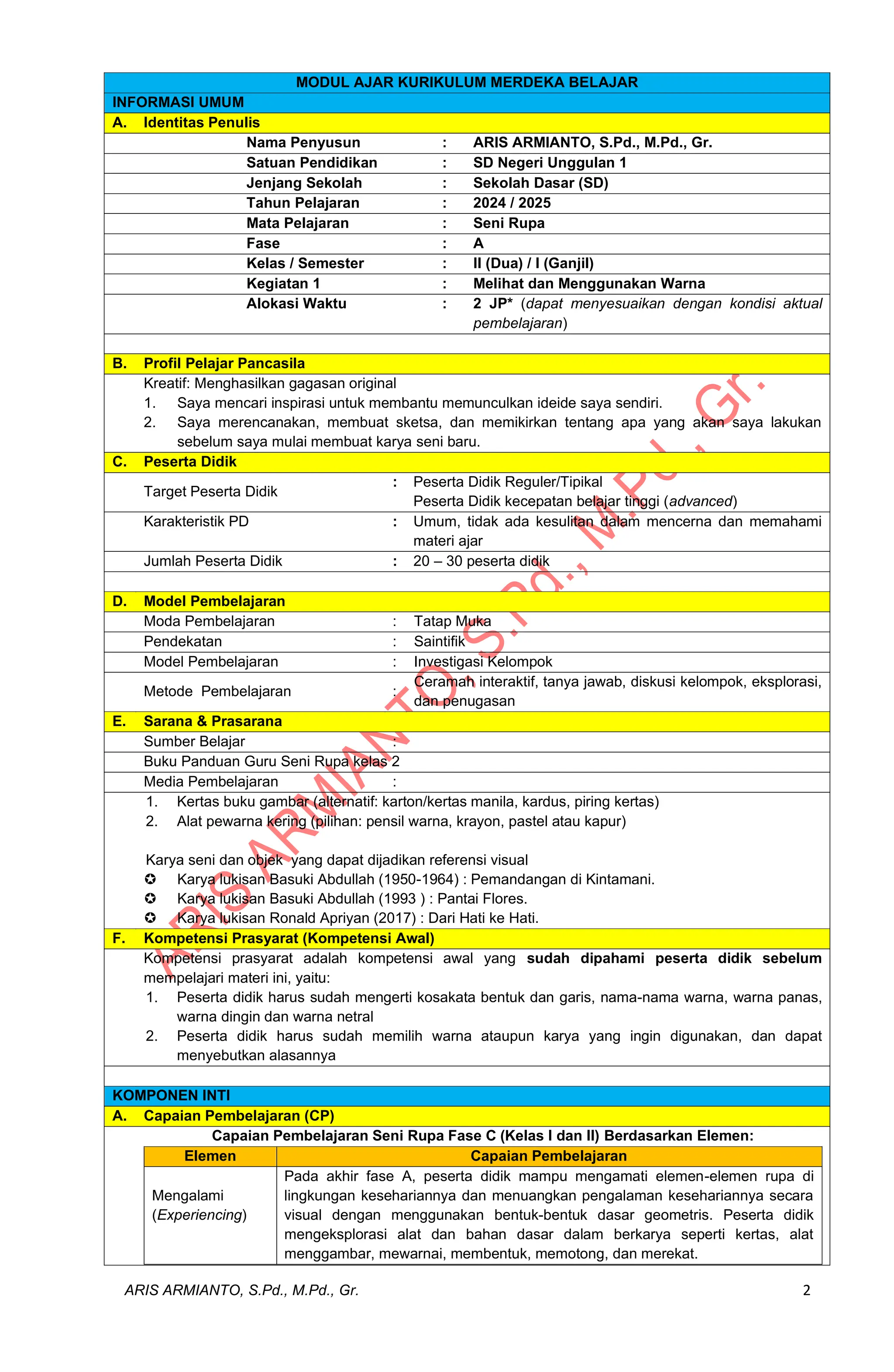 MODUL AJAR SENI RUPA KELAS 2 KURIKULUM MERDEKA.pdf