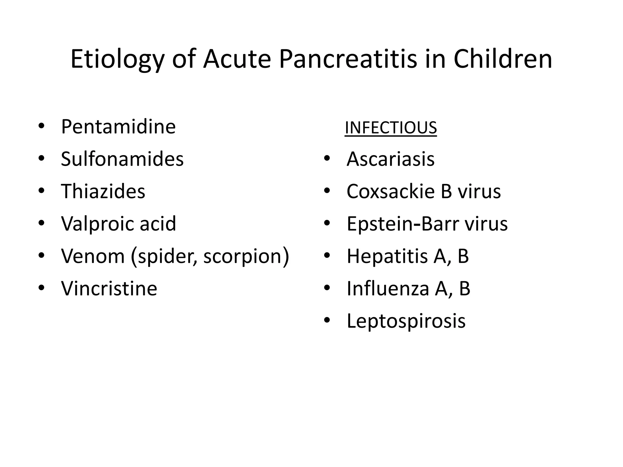 A PRESENTATION ABOUT PAEDIATRIC PANCREATITIS | PPT