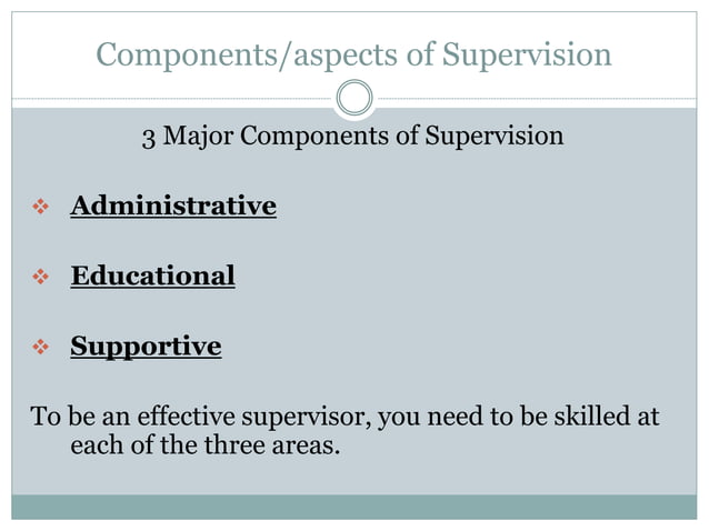 SUPERVISION AND ITS QUALITIES AND EXAMPLES | PPT