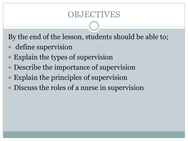 SUPERVISION AND ITS QUALITIES AND EXAMPLES | PPTX